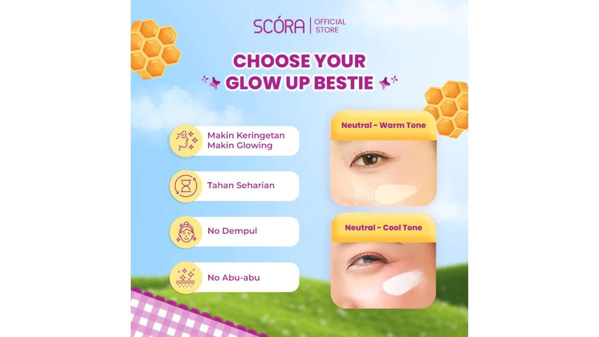 Review SCORA Honey Glow Tone Up Cream: Manfaat, Kelebihan, hingga ...