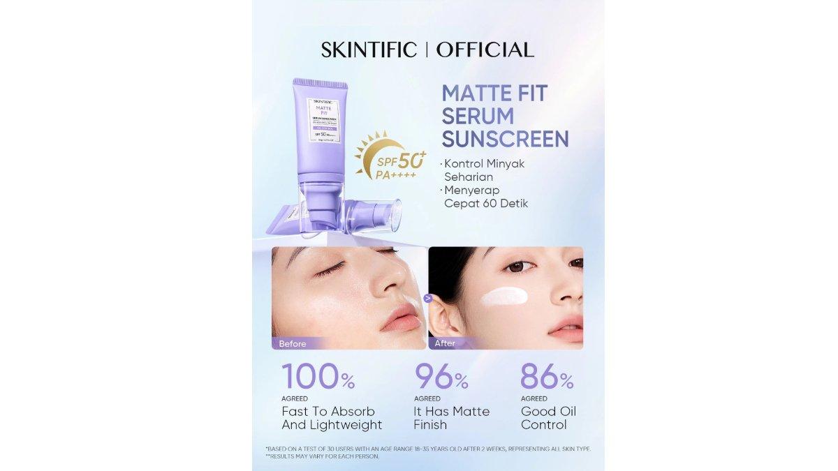 Review SKINTIFIC Matte Fit Serum SPF 50 PA: Manfaat, Kelebihan, hingga ...