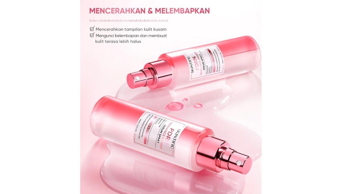 Review SKINTIFIC PDRN Radiance Bright Serum Spray: Manfaat, Kelebihan ...