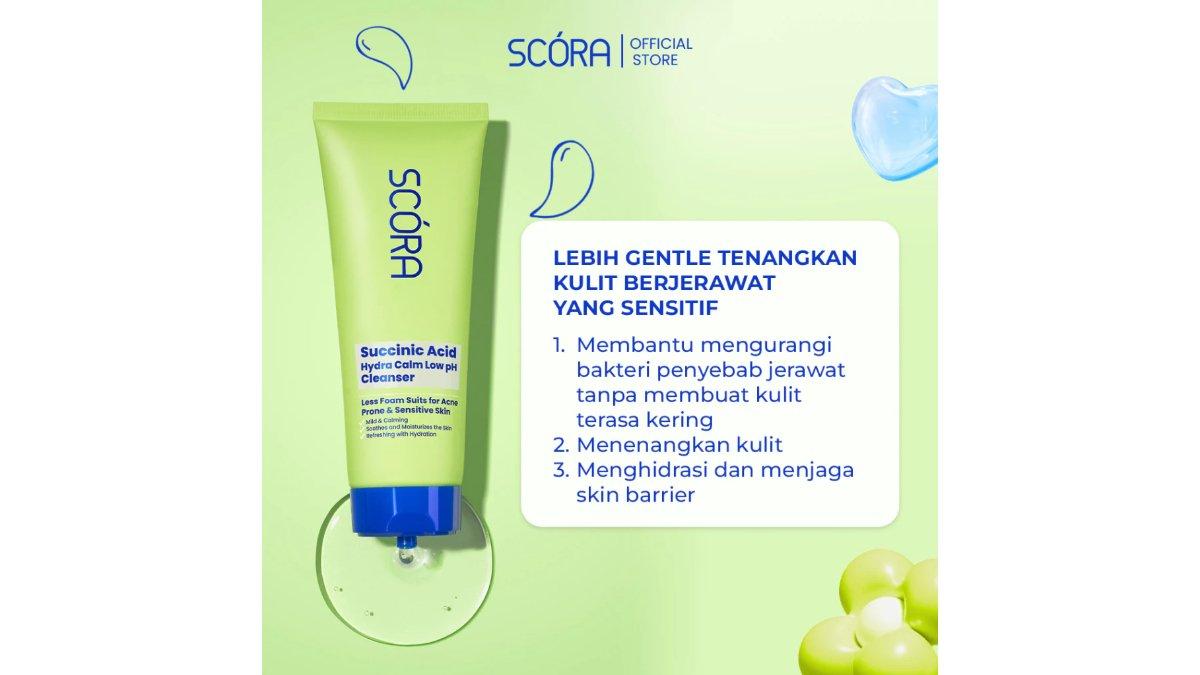 Review Scora Succinic Acid Hydra Calm Low pH Cleanser: Manfaat ...
