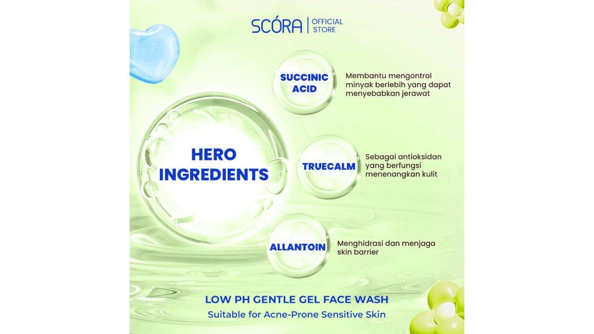 Review Scora Succinic Acid Hydra Calm Low pH Cleanser: Manfaat ...