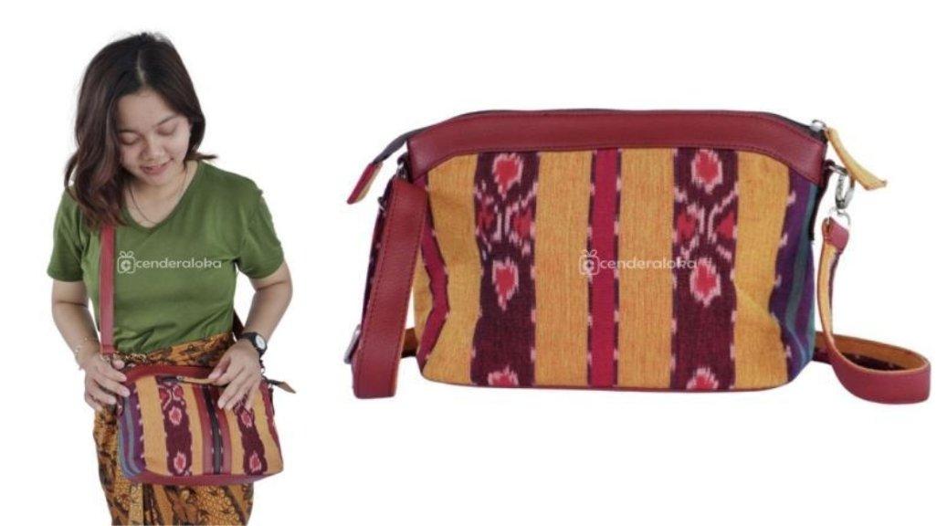 4 Rekomendasi Produk Tenun Etnik Cenderaloka: Dress hingga Sling Bag ...