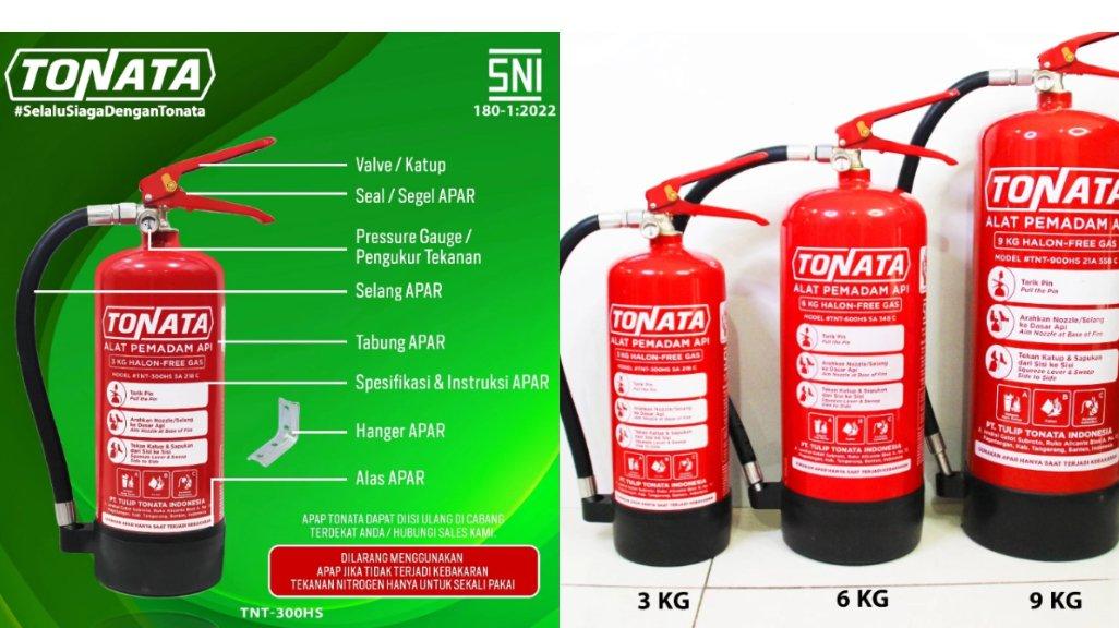 5 Rekomendasi APAR Tonata: Alat Pemadam Kebakaran untuk Berbagai Sumber ...