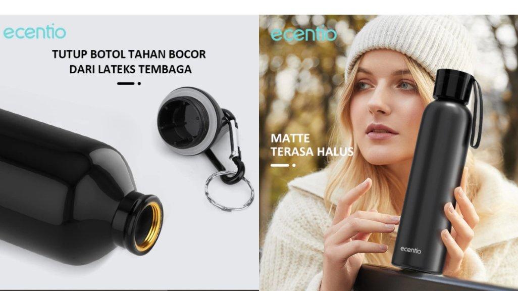 5 Rekomendasi Tumbler Lucu dan Estetik Ecentio, Harga Spesial Harbolnas ...