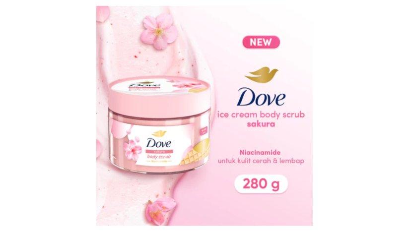 Review Dove Ice Cream Body Scrub Sakura: Manfaat, Kelebihan, hingga ...