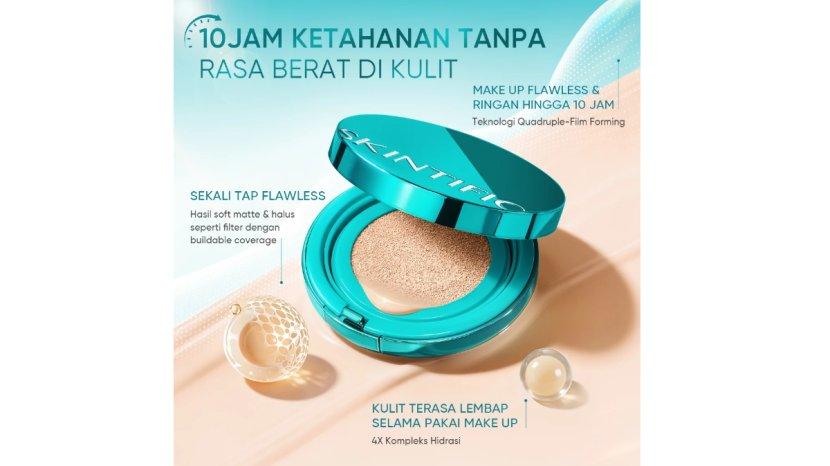 Review SKINTIFIC Perfect Stay Serum Matte Cushion Foundation: Produk ...