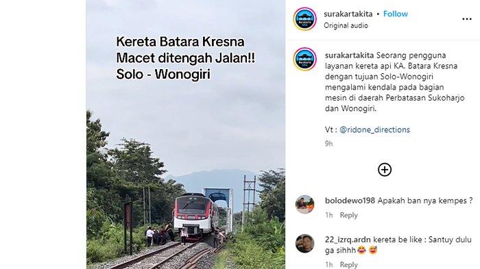Viral KA Batara Kresna Solo-Wonogiri Mogok di Tengah Jalan, Berujung ...