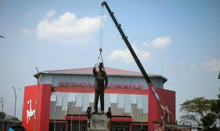 Pembangunan GOR Bung Karno Type B Sukoharjo Capai 92 Persen, Ada Patung ...