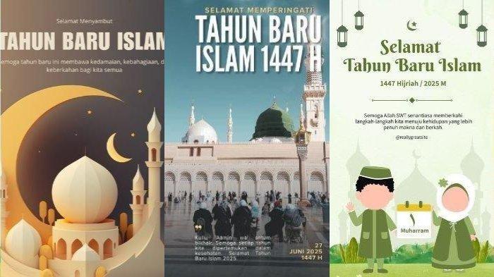 20 Poster Tahun Baru Islam 2025 Desain Menarik, Bikin Momen 1 Muharram ...