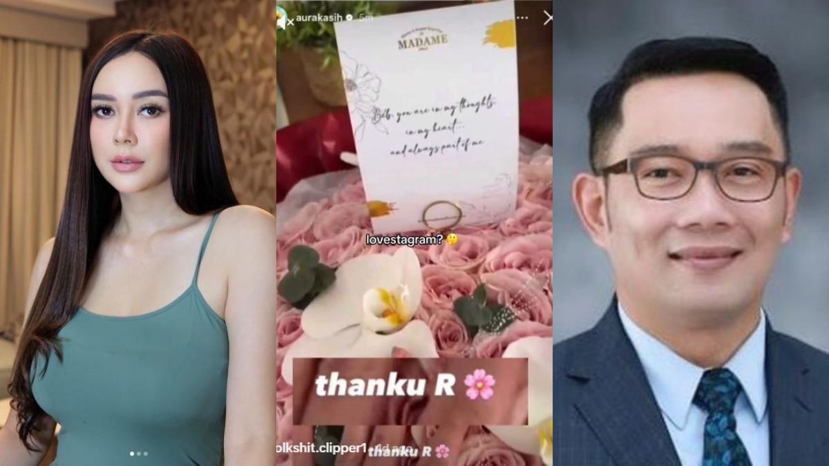 Ridwan Kamil Pernah Beri Hadiah Spesial Untuk Aura Kasih, Dilukis ...