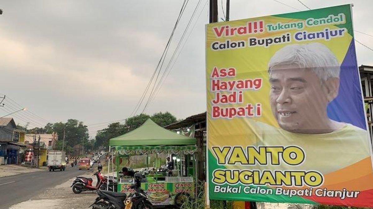Kisah Pak Yanto Sugianto, Penjual Es Cendol Calonkan Diri Jadi Bupati Cianjur, Dulu Sempat Jadi ...