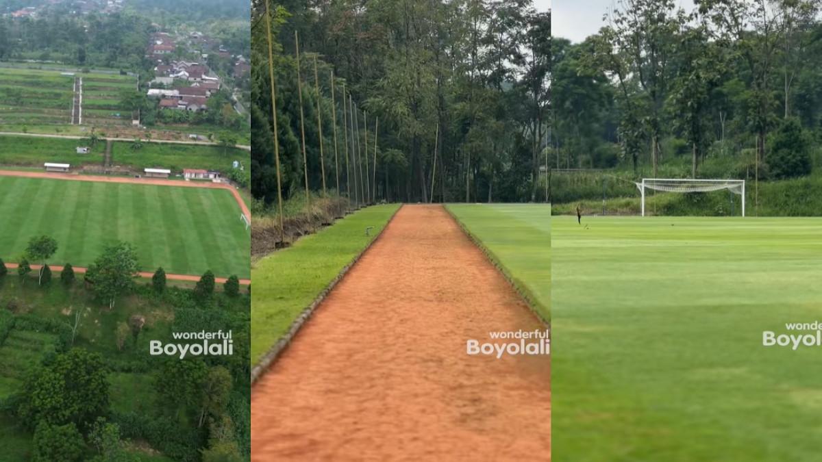 Hijaunya Lapangan Songgo Langit, Lapangan Bola AC Alami di Cepogo ...