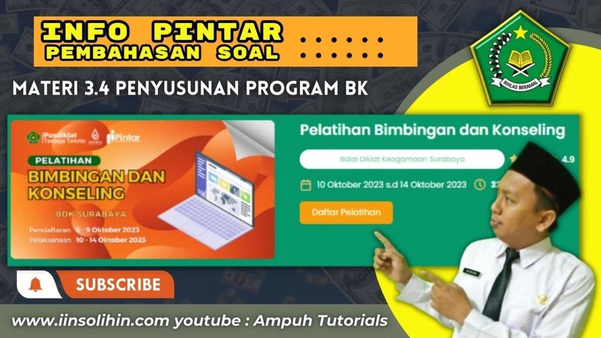 Kunci Jawaban Modul 3.4 Penyusunan Program Bimbingan dan Konseling ...