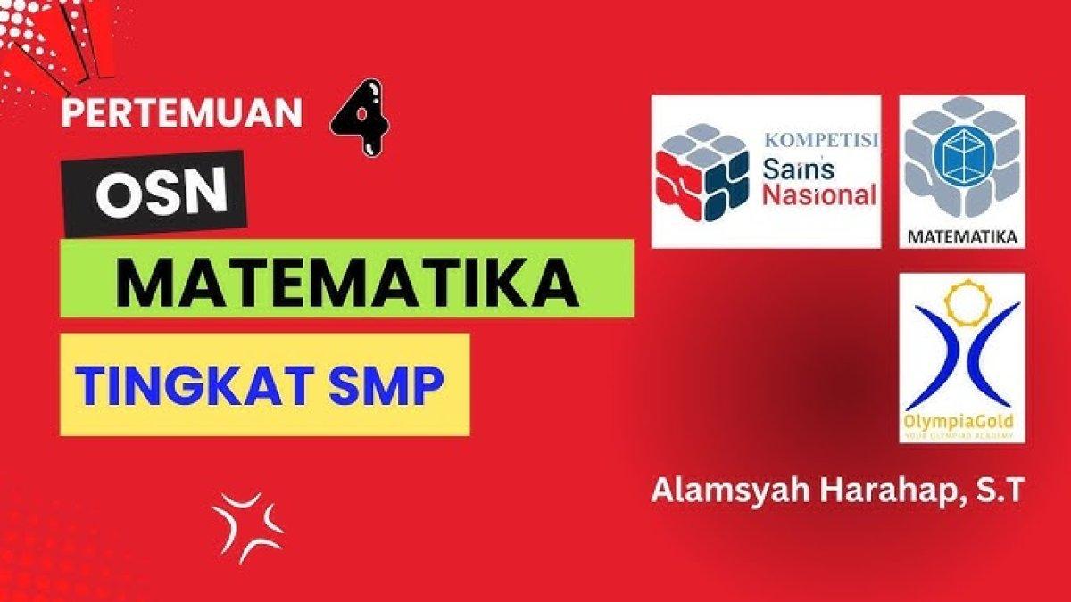 50 Kunci Jawaban Soal OSN Matematika 2025, Materi Olimpiade Sains Nasional Jenjang SMP/MTs ...
