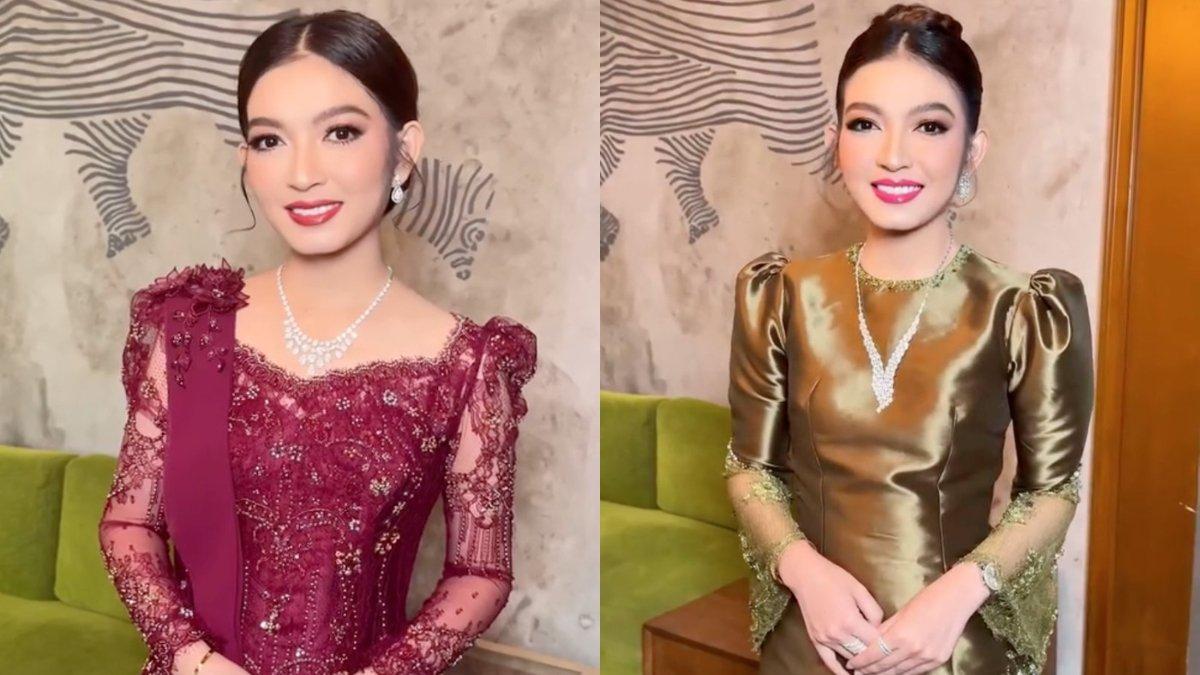 Outfit Selvi Ananda saat Kondangan Pagi dan Malam Hari, Istri Gibran Tampil Glamour Pakai ...