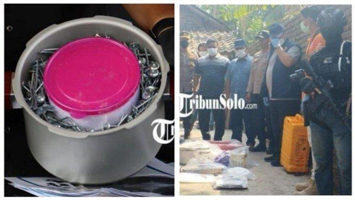 PENAMPAKAN Bom Panci Teroris di Solo, Bahan Paku Payung, Besi, Kaca ...