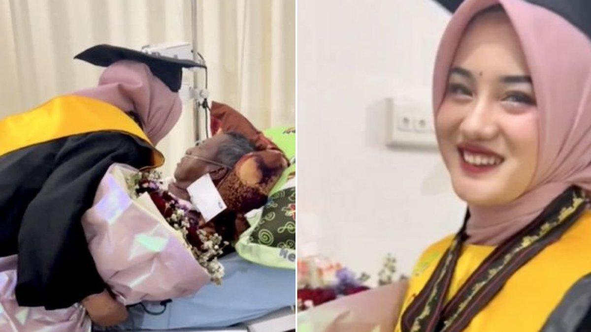 KISAH Gadis ke Rumah Sakit Pakai Toga, Ayah Meninggal Usai Dia Diwisuda, Haru Kenang Pesan ...