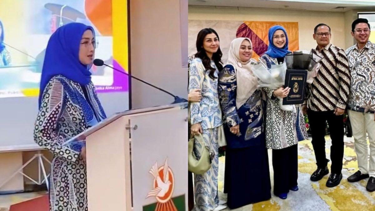 5 Potret Desy Ratnasari Lulus S3, Sidang Ditemani Alya Rohali, Raih Gelar Doktor di Usia 50 ...