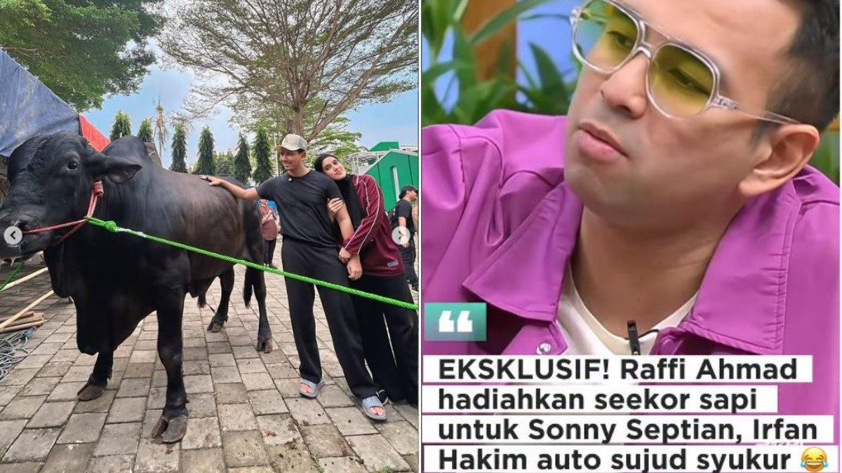 Potret Sapi 1,2 Ton Hadiah Raffi Ahmad Untuk Sonny Septian, Fairuz Ungkap Kebaikan Suami Gigi ...