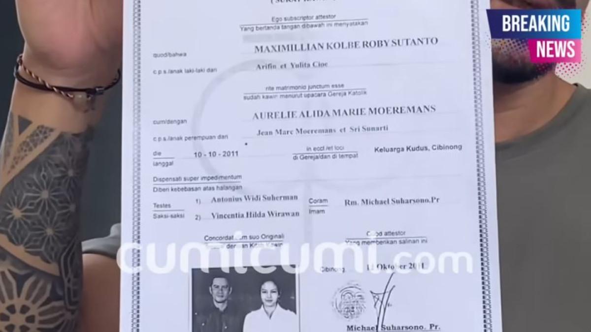Foto-foto Pernikahan Aurelie Moeremans dan Roby Tremonti, Bantah Mantan ...