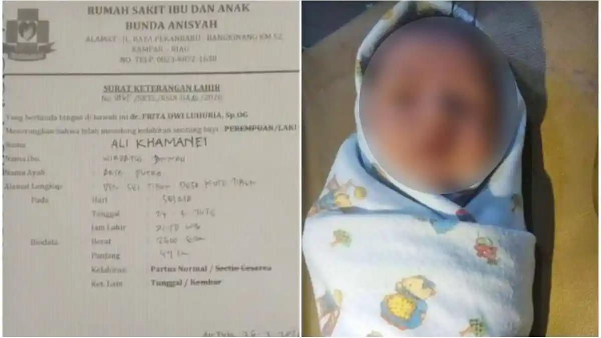 Viral Bayi Asal Riau Diberi Nama Ali Khamenei, Dubes Iran Beri ...
