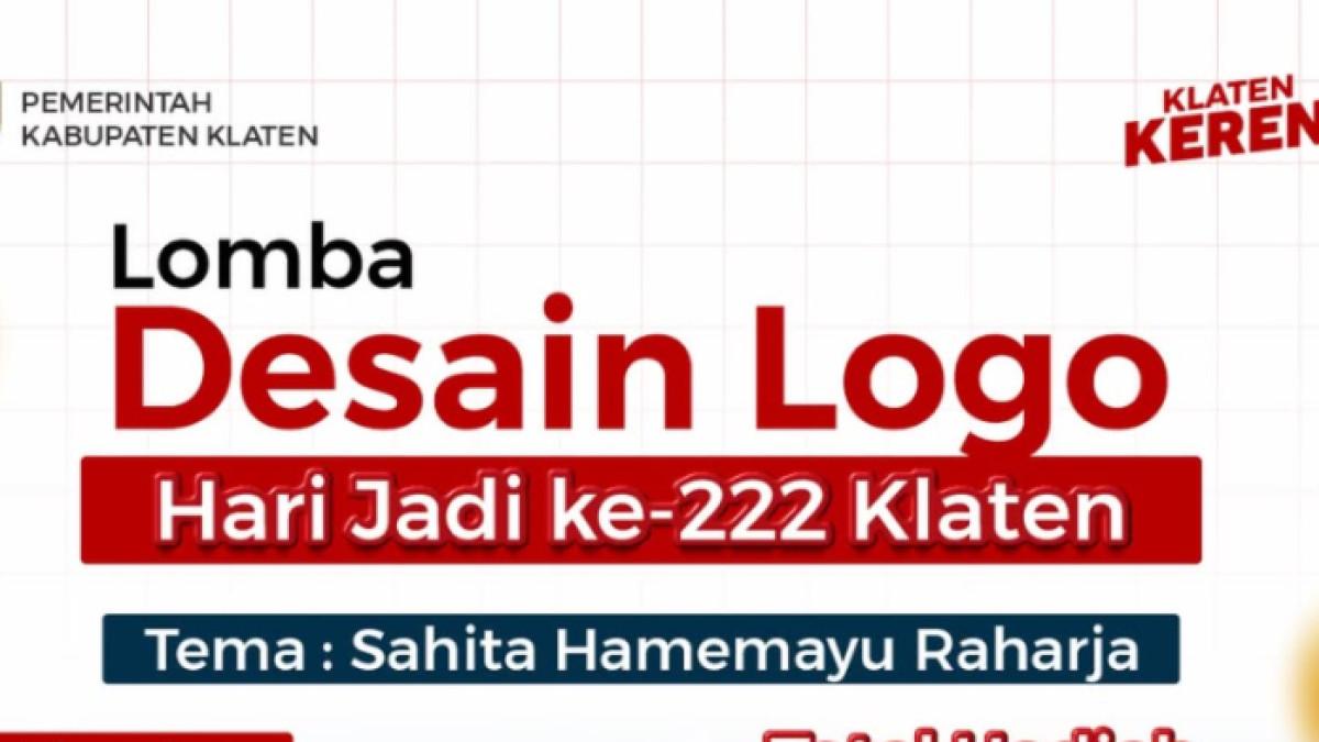 Pemenang Lomba Desain Logo Hari Jadi ke-222 Klaten, Ada Putra Daerah ...