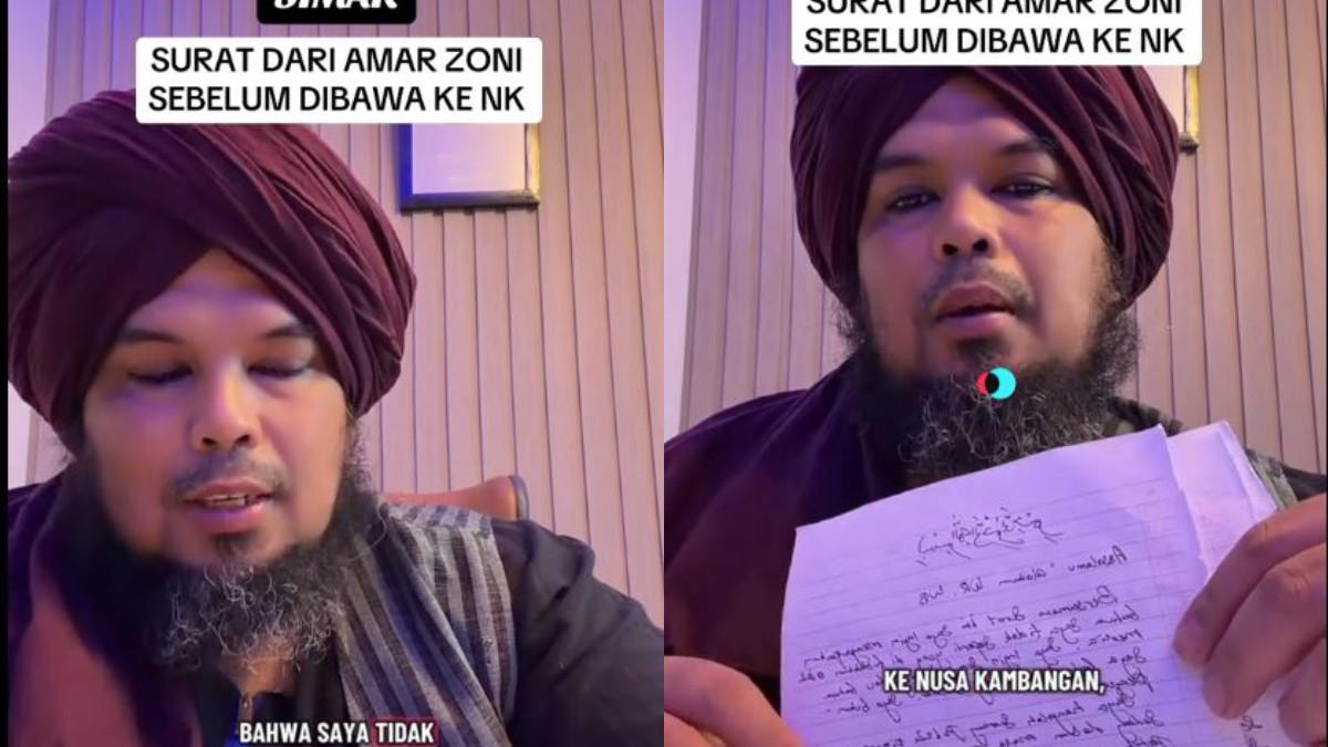 Isi Surat Terakhir Ammar Zoni Sebelum 'Dibuang' ke Nusakambangan ...