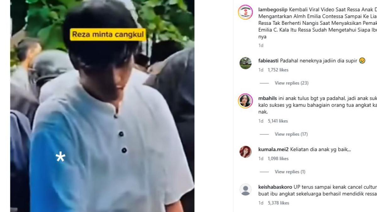 Isu Denada Memanas, Video Lama Ressa Ikut Makamkan Emilia Contessa ...