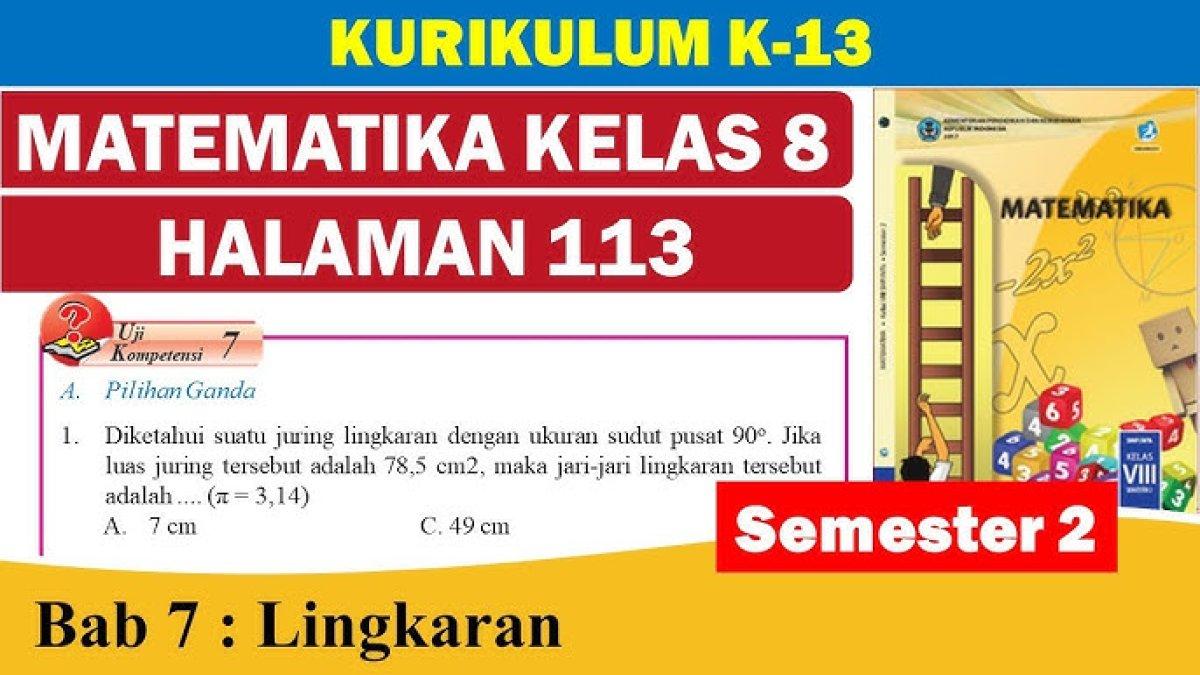 30 Soal dan Kunci Jawaban Matematika Kelas 8 Semester 1 Kurikulum 2013, Panduan Ujian UAS/PAS ...