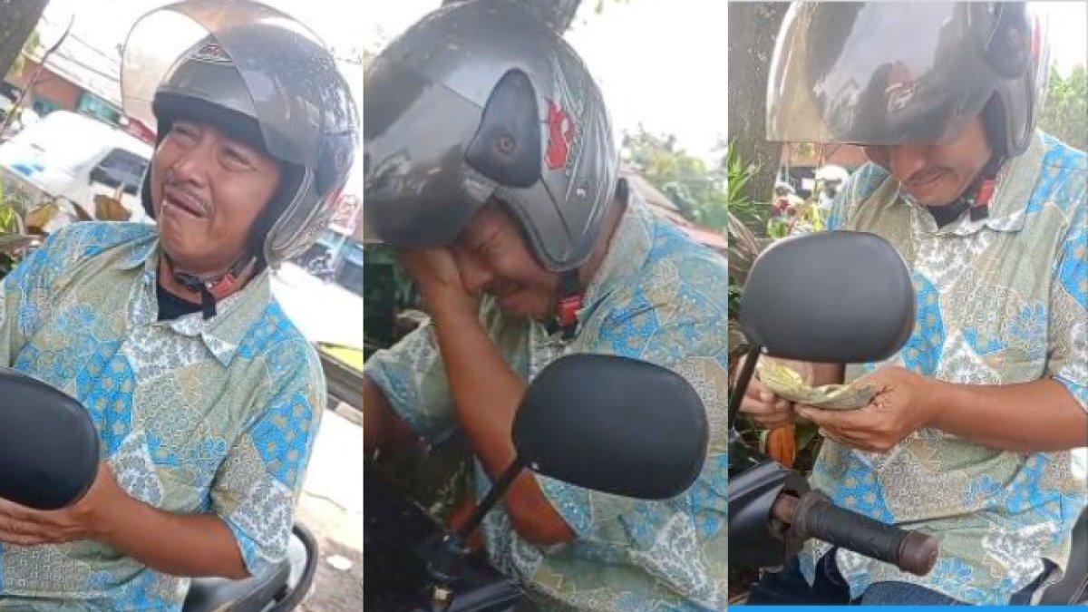 DURHAKA! Viral Bapak Nangis Dibentak Anak di Tempat Wisuda, Mau Pulang Bensin Habis, Tak Ada ...