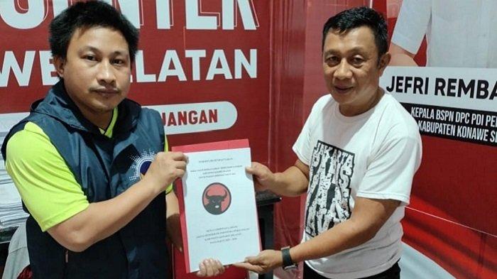 Adi Jaya Putra Ambil Formulir Pendaftaran Bakal Calon Bupati Konawe ...