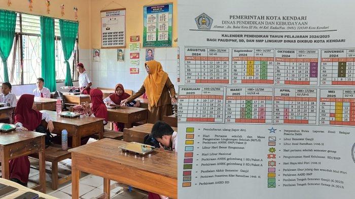 Kalender Pendidikan 2024/2025 Jenjang PAUD-SMP Semester Genap di Kota Kendari Sulawesi Tenggara ...