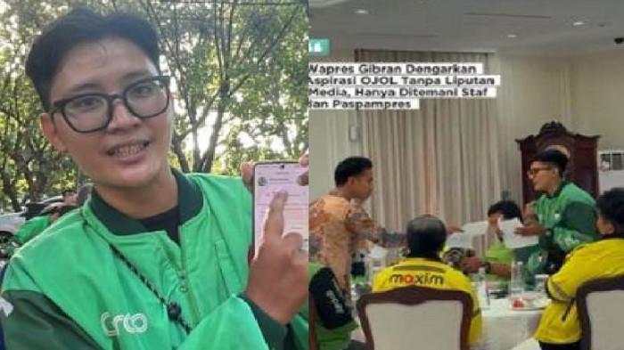 Viral Dikira Ojol Palsu, Terkuak Sosok Ojek Online Diundang Gibran, Tetiba Dipanggil Bertemu ...