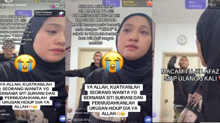 Viral Selebgram Malaysia Siti Jamumall Menangis Ditalak saat Live TikTok, Dilihat 24 Ribu ...