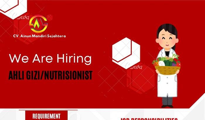 Loker Kendari Posisi Ahli Gizi, Lulusan D3-S1, Ditanggung Mess dan ...