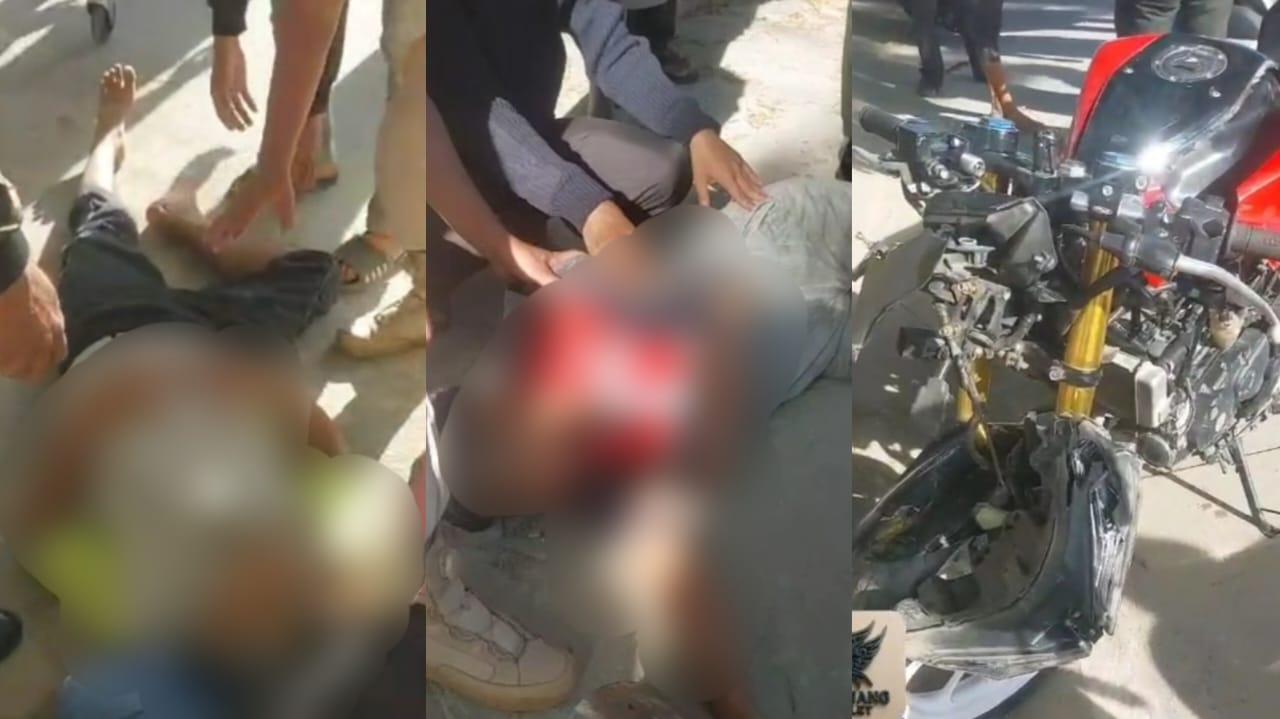 Dua Pemotor di Kendari Adu Banteng di Jalan Sam Ratulangi Mandonga ...