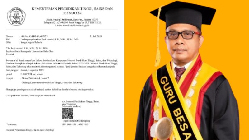 BREAKING NEWS Prof Armid Resmi Rektor UHO Kendari Sulawesi Tenggara ...