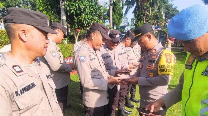 Antispasi Judi Online di Lingkungan Polres Pagar Alam, Semua HP Anggota Diperiksa Oleh Propam ...