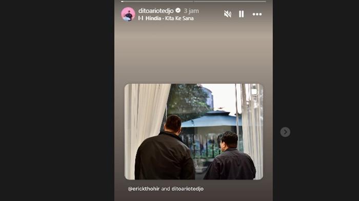 Sinyal Erick Thohir Jadi Menpora di Tengah Kabar Reshuffle, Dito Ariotedjo Pajang Foto Bersama ...