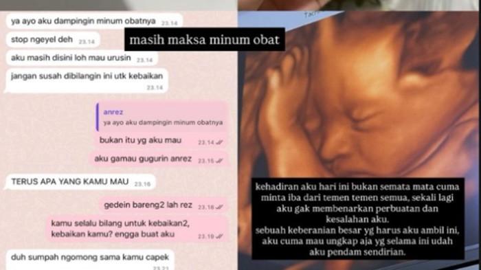 Friceilda Prillea Bongkar Isi Chat Anrez Adelio Diduga Suruh Gugurkan ...