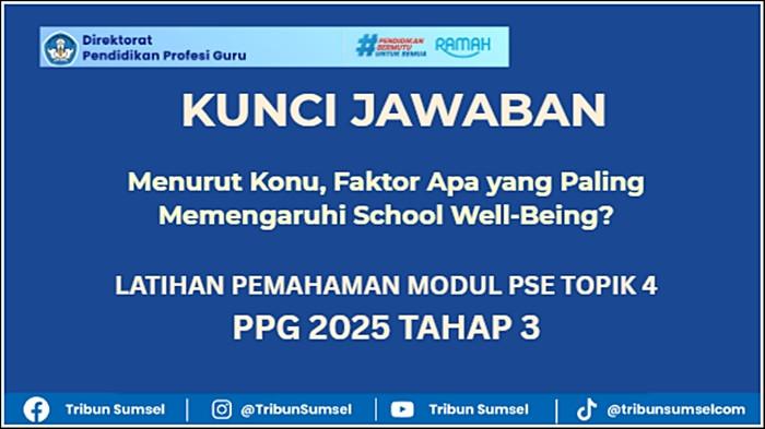 Jawaban Soal PPG 2025 Terbaru: Menurut Konu, Faktor Apa yang Paling Memengaruhi School Well ...