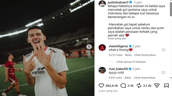 Justin Hubner Persembahkan Gol Perdana di Timnas Indonesia Jadi Kado ...