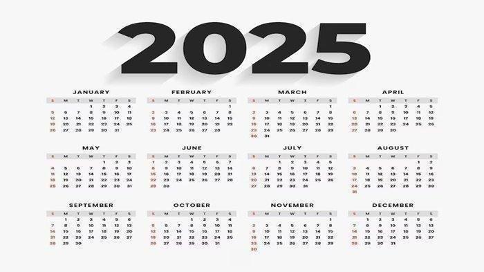 Kalender 2025 Beserta Jadwal Libur Nasional dan Cuti Bersama, Ini Daftar Long Weekand Sepanjang ...