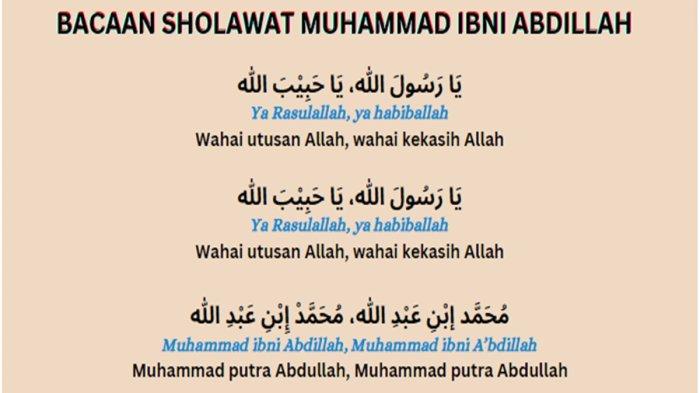 Lirik Ya Rasulullah Ya Habiballah Latin Bacaan Sholawat Muhammad Ibni Abdillah Arab Dan