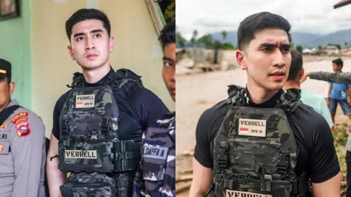 Gaya Verrell Bramasta Pakai Rompi Taktis saat Tinjau Korban Banjir ...