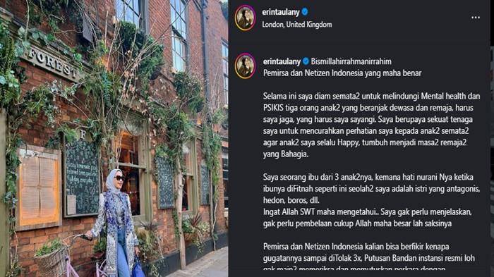 Erin Taulany Bongkar Alasan Gugatan Cerai Andre Taulany Selalu Ditolak Pengadilan, Ancam ...