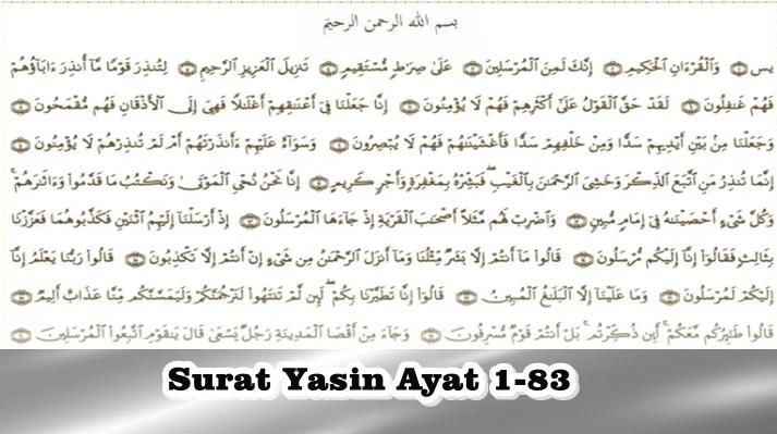 Surat Yasin Lengkap 83 Ayat, Beserta Tulisan Latin dan Terjemahan ...