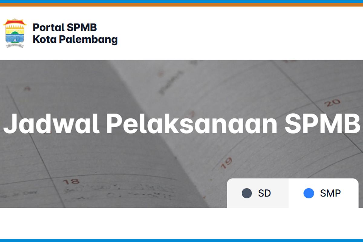Jadwal Pendaftaran SPMB SD dan SMP 2025 Kota Palembang, Dibuka 19 Mei ...