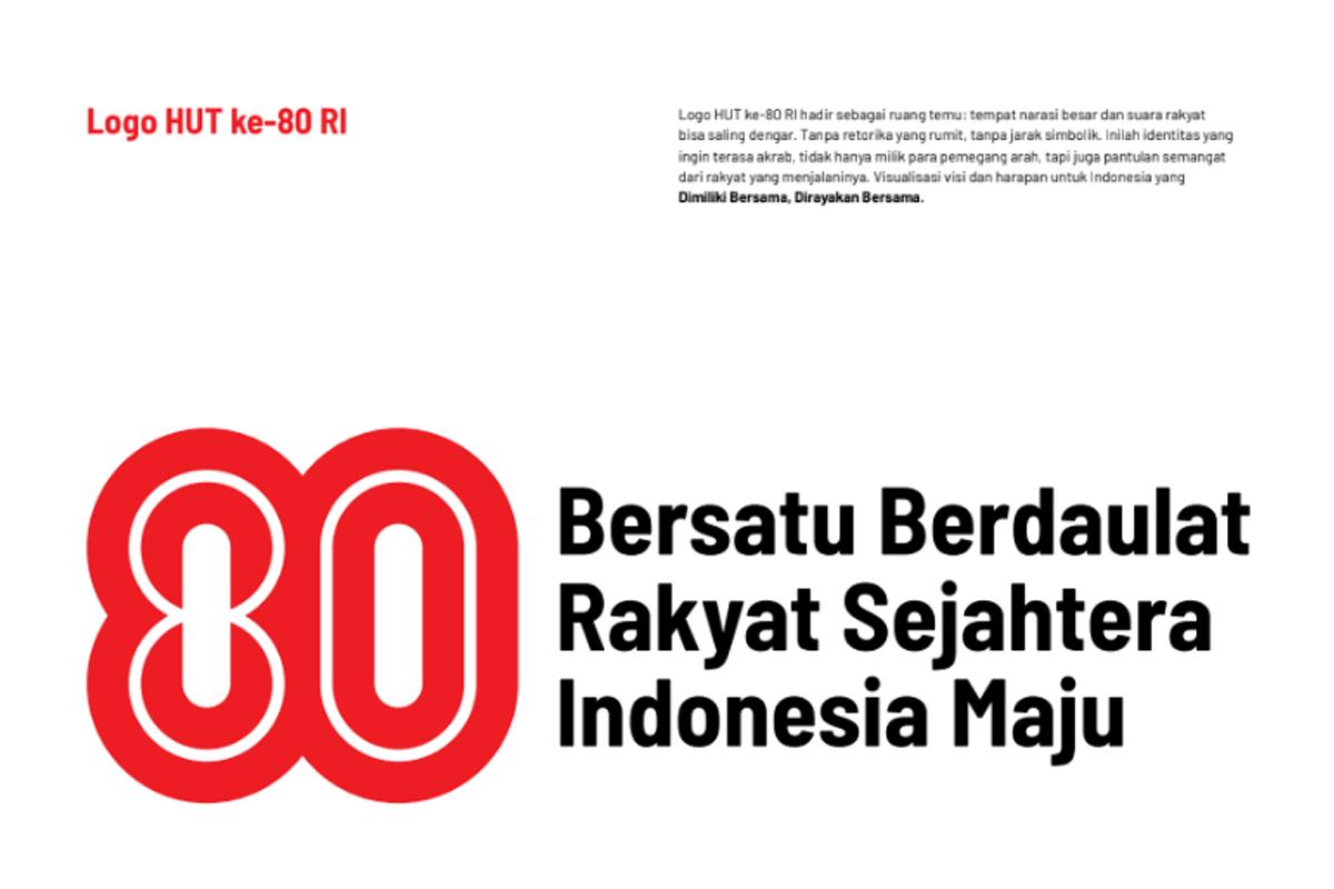 Link Logo HUT ke-80 RI Resmi File PNG, JPG, Vector Lengkap Pedoman Visual - Tribunsumsel.com