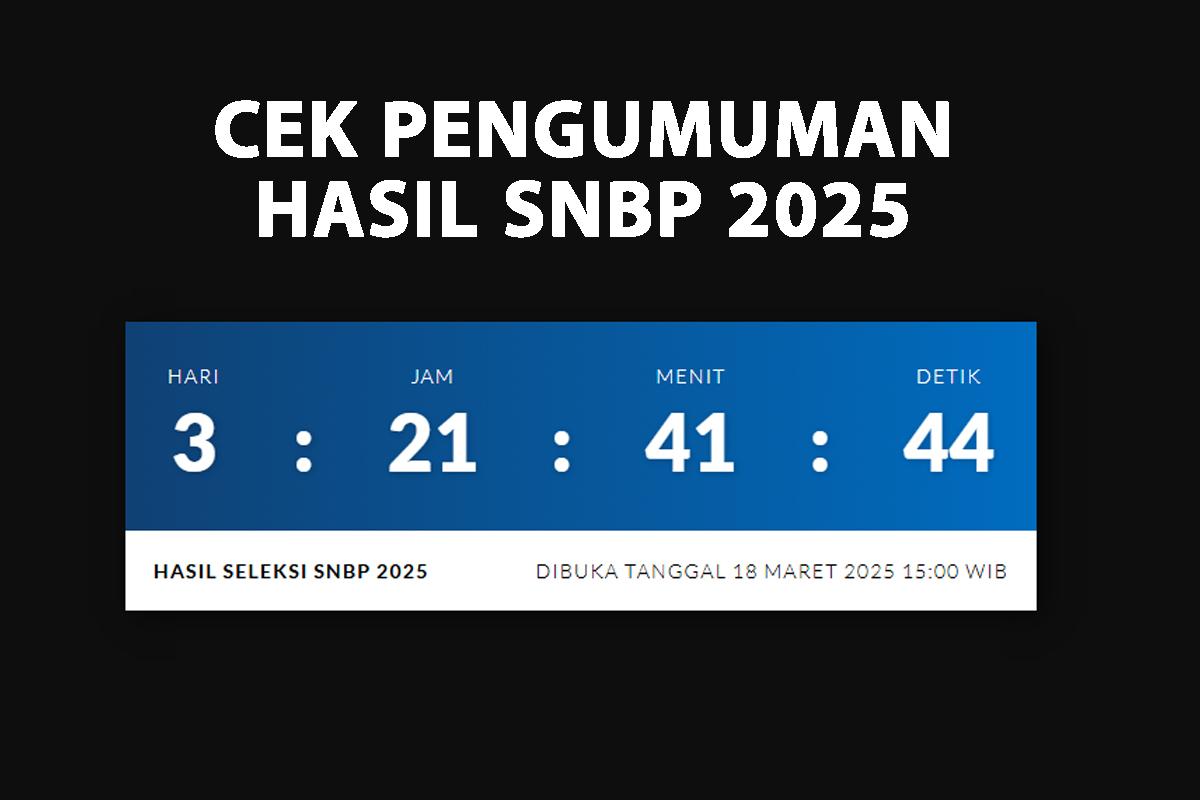 Link pengumuman-snbp.snpmb.id Cek Hasil Pengumuman SNBP 2025, Dibuka 18 Maret 2025 Pukul 15.00 ...